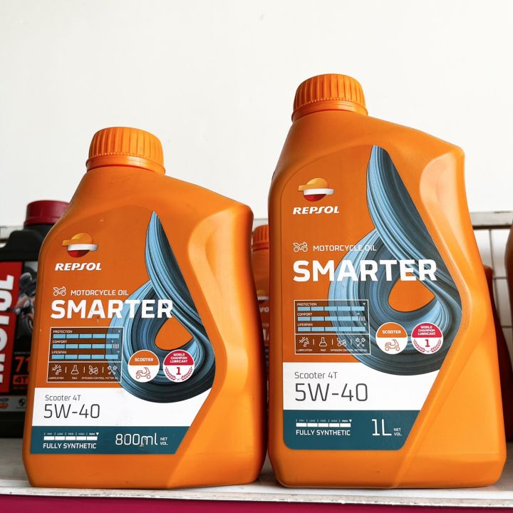 Nhớt Xe Ga Repsol Smarter Scooter 5w40 0.8L/1L (nhớt Repsol cho xe tay ...