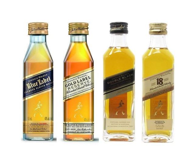 Johnnie Walker Gold Label Reserve Blue Label Double Black Ultimate 18 ...