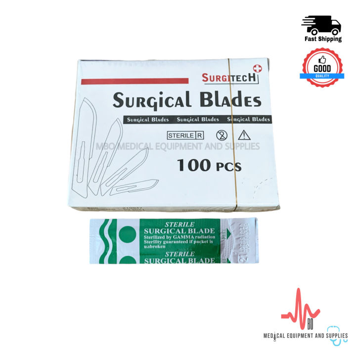 Surgitech Surgical Blade - 100pcs/box | Lazada PH