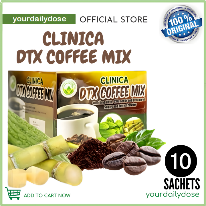 CLINICA DTX COFFEE MIX 10 SACHETS IN 1 BOX | Lazada PH