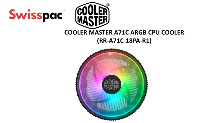 COOLER MASTER A71C ARGB CPU COOLER (RR-A71C-18PA-R1) | Lazada