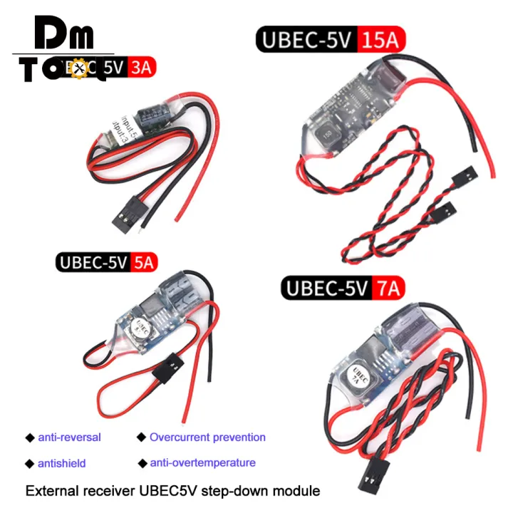 DM External Receiver UBEC Aircraft Model Vehicle Power Supply Step-down ...