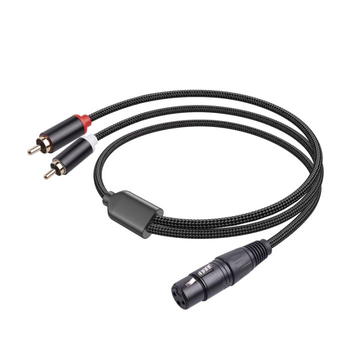 (PCNF) 3 Pin XLR Female to Dual Male Y Splitter Cable,Mixer Amplifier ...