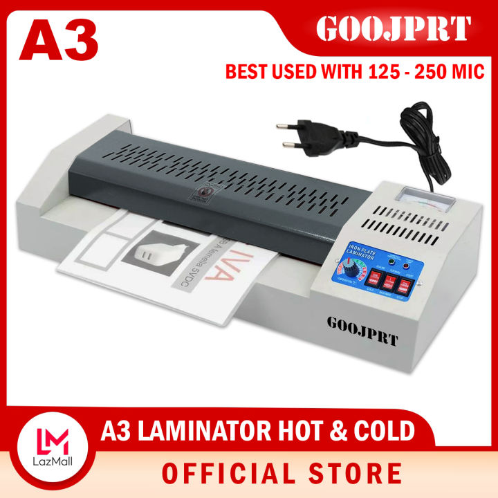 GOOJPRT YT-320 A3 Laminator Heavy Duty Laminating Machine ( Hot | Cold ...