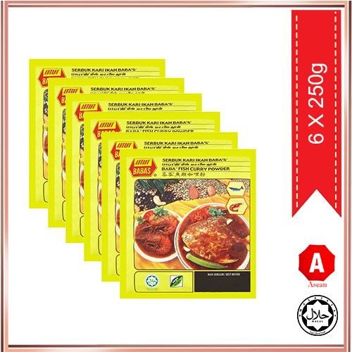 BABA'S FISH CURRY POWDER 250G X 6 PACKS | Lazada Singapore