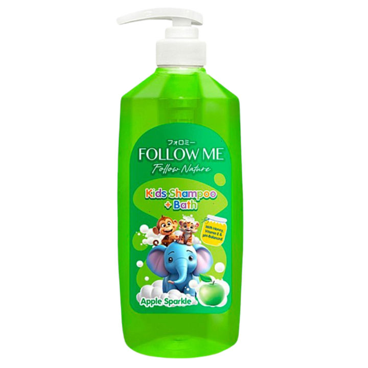 FOLLOW ME Nature Kids Shampoo Bath Apple Sparkle 800ml | Lazada Singapore