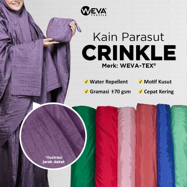 Bahan Kain Parasut Kringkel - Kain Crinkle Premium Wevatex | Lazada ...