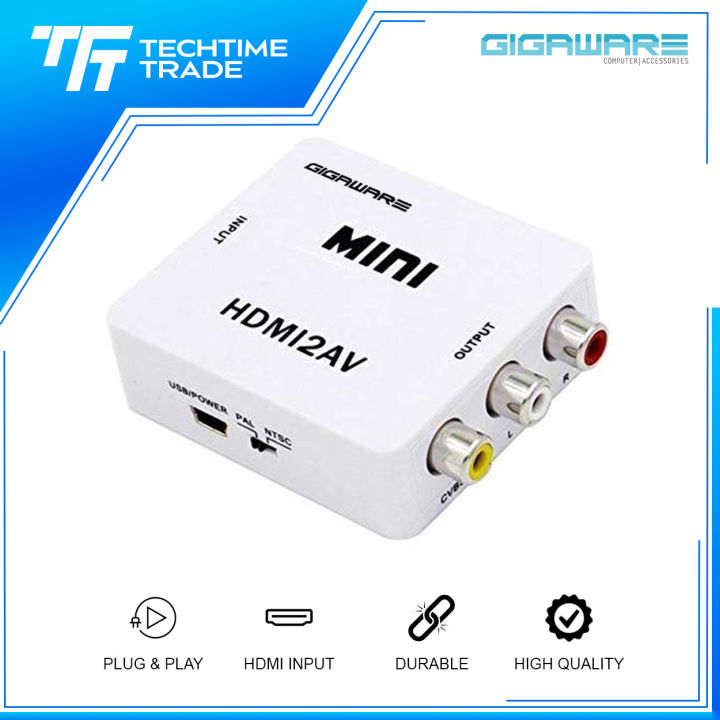 Gigaware Mini HDMI To AV 1080p Upscaler | Lazada PH