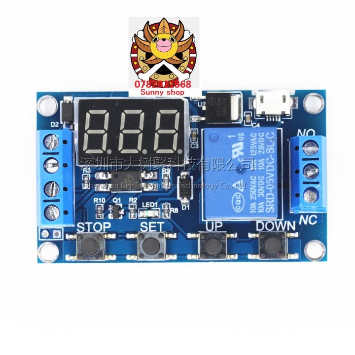 Mạch tạo trễ theo chu kỳ đóng ngắt relay 0 giây - 999 phút Model JZ-801 / XY-J02 | Lazada.vn