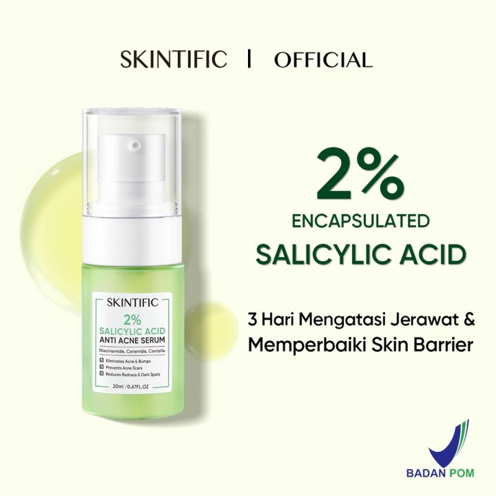 SKINTIFIC 2% Salicylic Acid Anti Acne Serum | Lazada Indonesia
