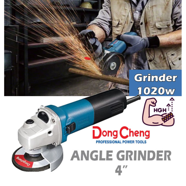 Dongcheng DSM10-100 1020W 4" Electric Angle Grinder Cutting Grinding ...