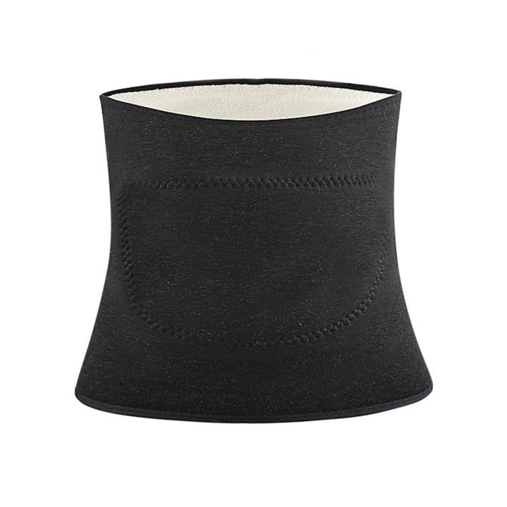Waist Warmer Thermal Fleece Lining Abdomen Back Warmer Belt Warm Belly ...