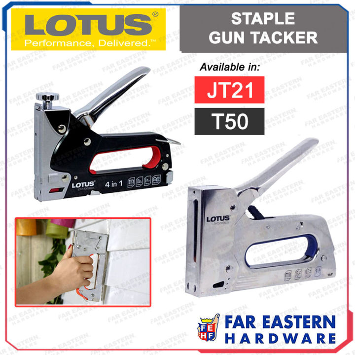 LOTUS Staple Gun Tacker Stapler JT21 | T50 LTHT | Lazada PH