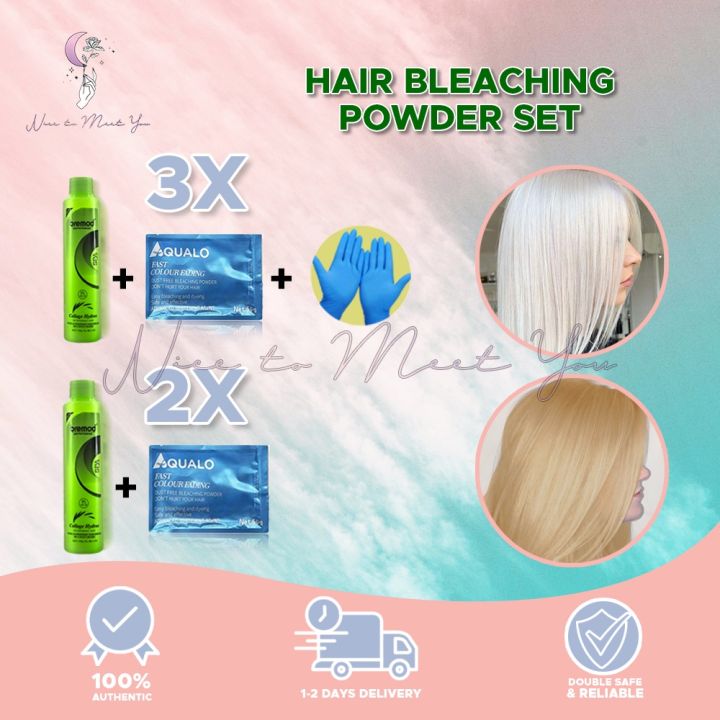 Bremod Hair Bleaching Powder Set Oxidizing Hair Color Hair Dye | Lazada PH