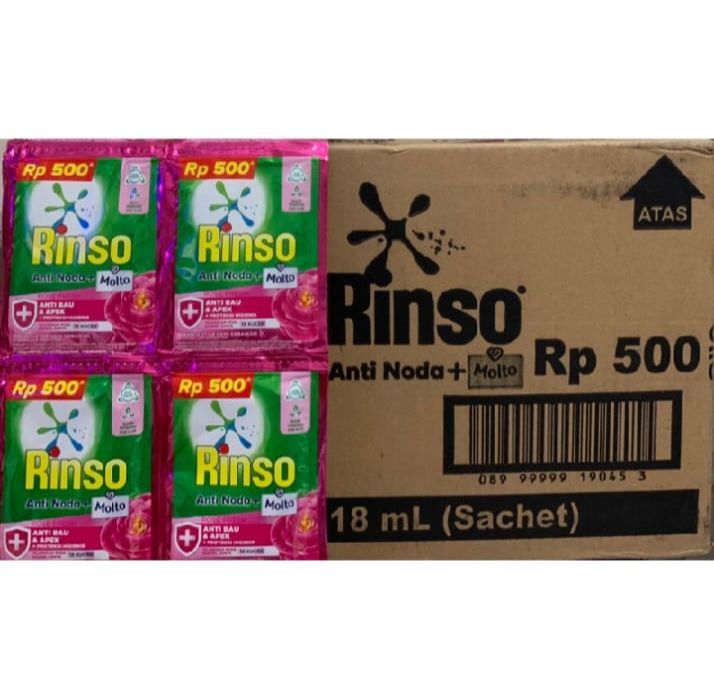 1 DUS Rinso Molto Cair Sacet isi 288 Sachet | Lazada Indonesia