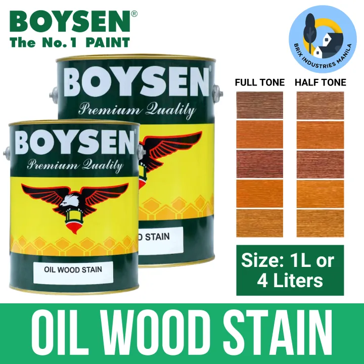 Boysen Oil Wood Stain 1 Liter or 4 Liters (Gallon) For Interior ...