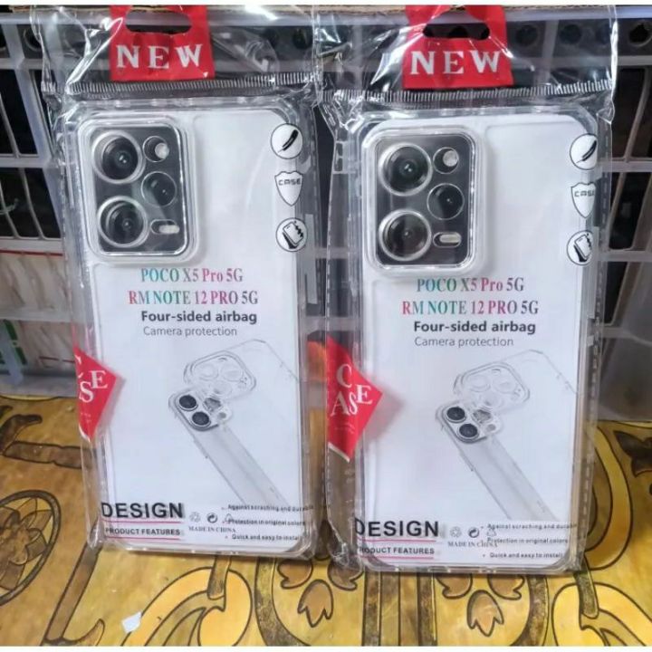 Softcase Casing Bening Poco x5 pro 5G Redmi note 12 Pro 5G transparan poco X5 pro 5G Redmi note ...