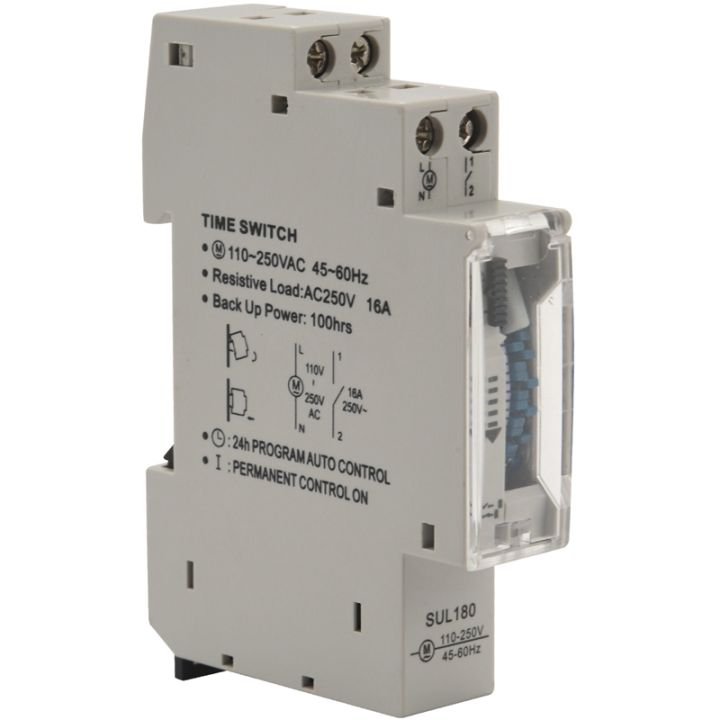 SUL180a 15 Minutes Mechanical Timer 24 Hours Programmable Din Rail ... SUL180a 15 Minutes Mechanical Timer 24 Hours Programmable Din Rail ...