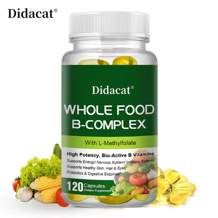 Didacat Vitamin B Complex Supplement to reduce stress and boost energy ...