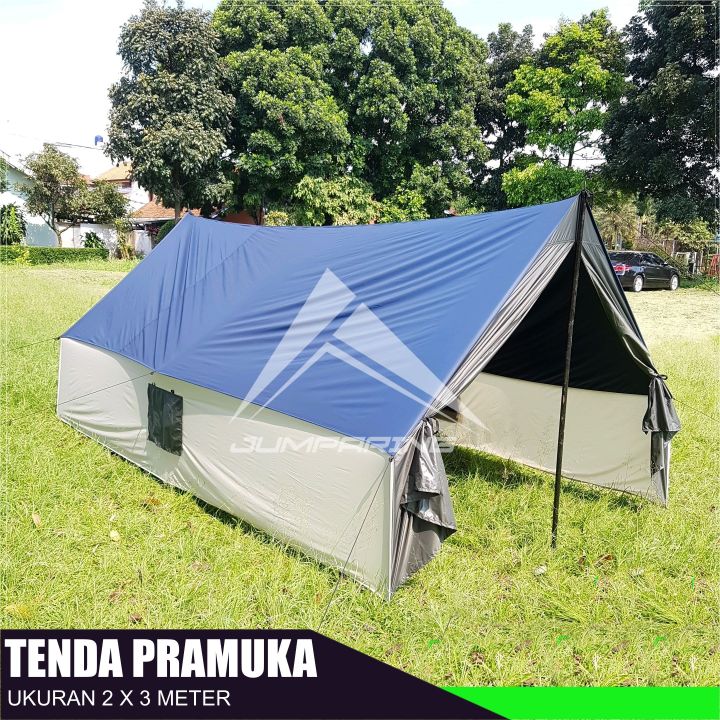 Tenda Pramuka Murah , Bahan Parasit Waterproof, Kapasitas 6-8 Orang ...