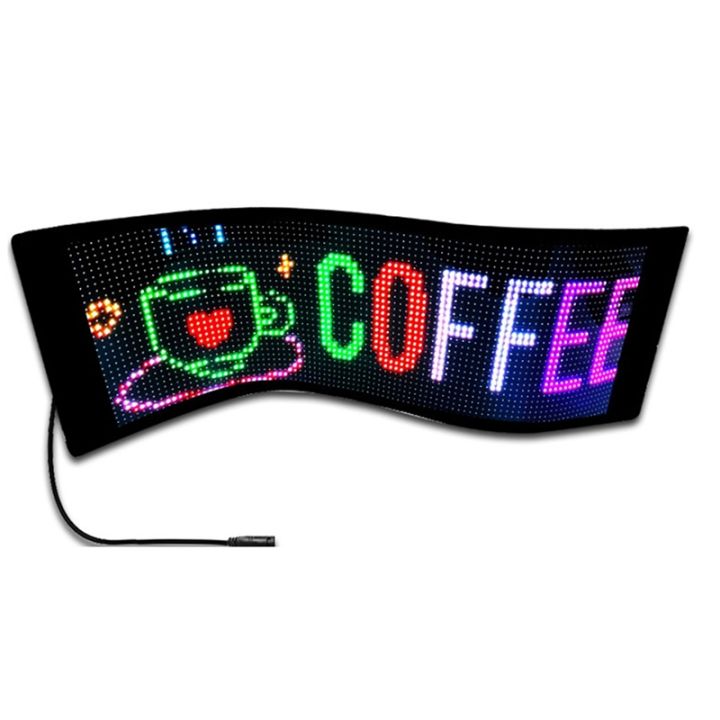 Car LED Screen Signage Flexible Display Scrolling Information ...