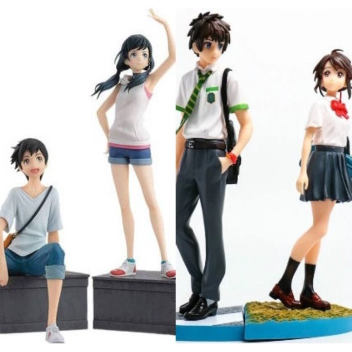 Weathering With You Hina Amano and Hodaka Morishima Your Name Tachibana Taki Miyamizu Mitsuha ...