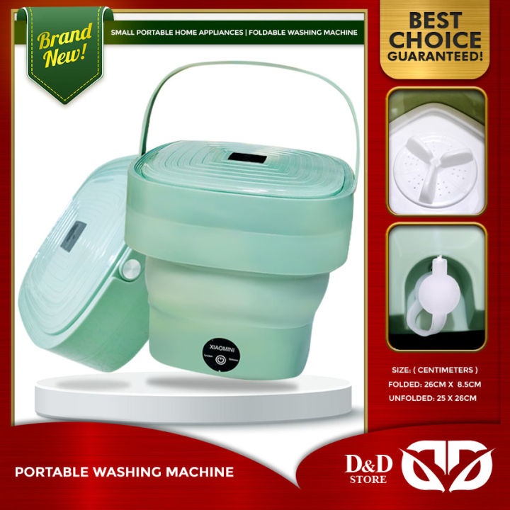 D&D | Small Portable Folding Washing Machine - ( Xiaomini Peach | Green ...