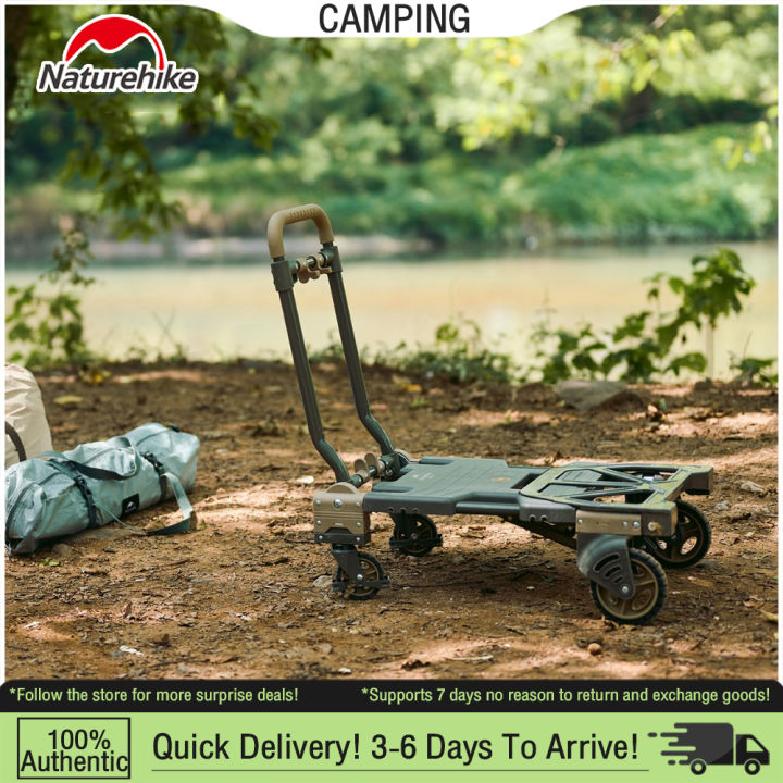 Naturehike Camping Trolley Carrier Folding Hand Cart Foldable Wagon ...