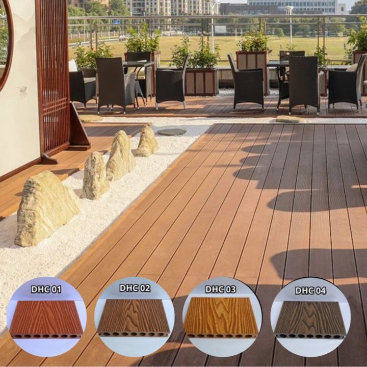 Decking WPC Outdoor-Lantai kayu- serat kayu - lantai kolam renang/Taman ...