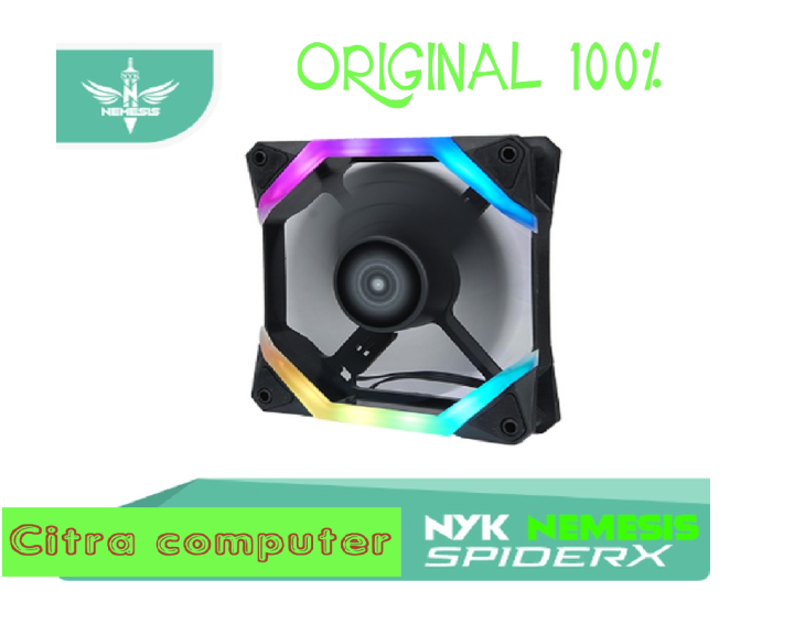 NYK NEMESIS SPIDER X RGB FAN Casing Gaming | Lazada Indonesia