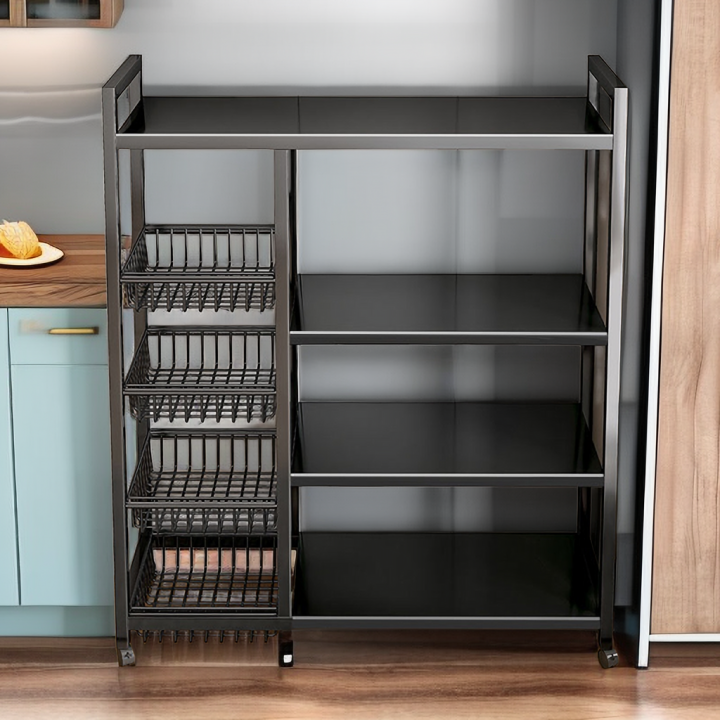 Kitchen rack floor-standing multi-layer vegetable storage rack ...