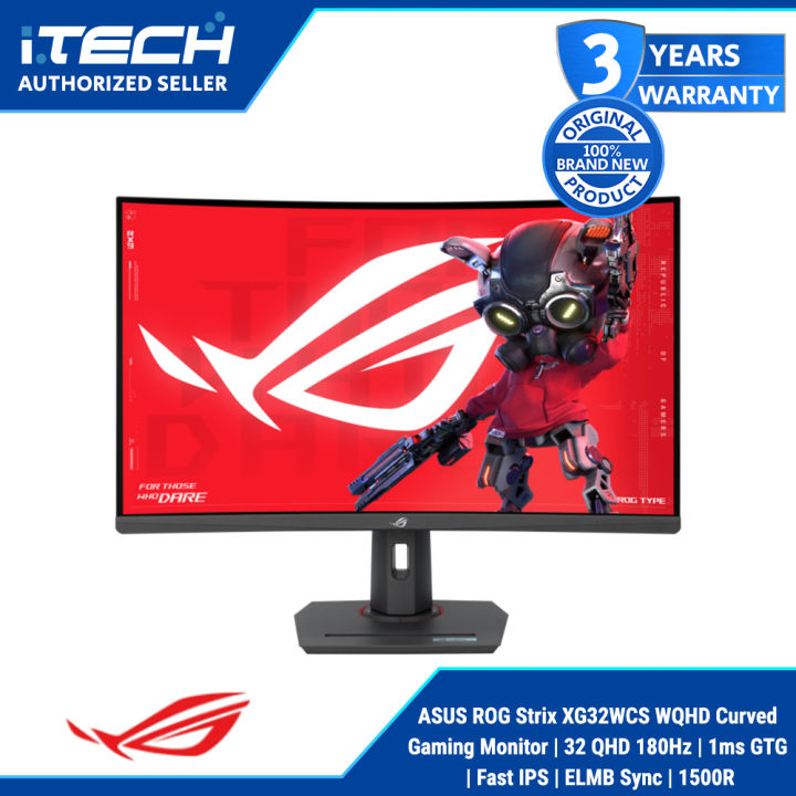 ASUS ROG Strix XG32WCS WQHD Curved Gaming Monitor | 32inch 2560x1440 ...