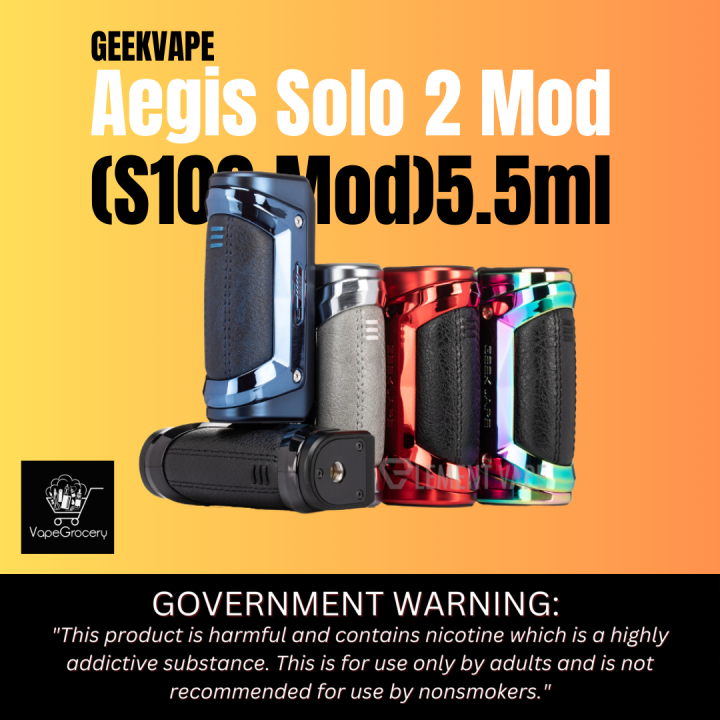 Geek vape Aegis Solo 2 Mod (S100 Mod) | Lazada PH