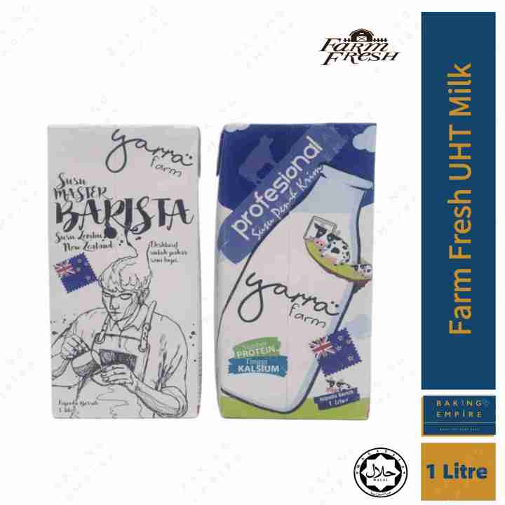 Farm Fresh Yarra UHT Full Cream Milk / Master Barista 1 Litre (WITHOUT ...