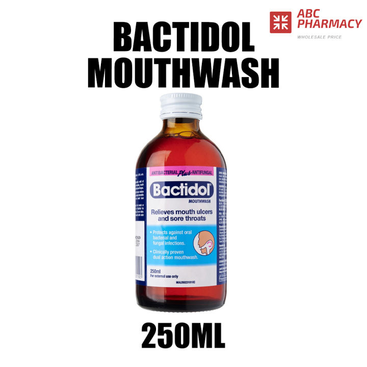 BACTIDOL Antibacterial Mouthwash 250ml (EXP10/27) | Lazada