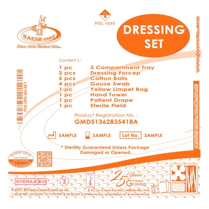 Basic Dressing Set with 2 Forceps (1's) Woundcare | Nursing Care | Lazada