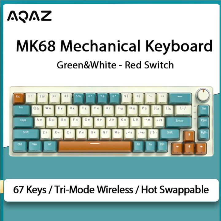 MK68 Mechanical Keyboard Hotswap 5 pin Linear Switch Mechanical ...