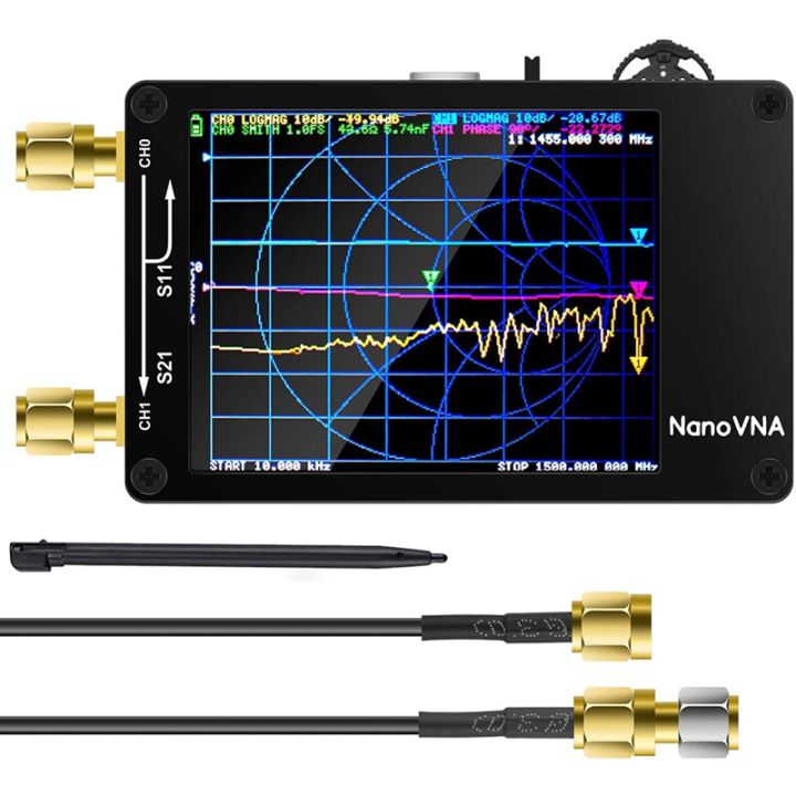 NanoVNA Vector Network Analyzer 2.8 inch Press screen 10KHz -1.5GHz V3 ...