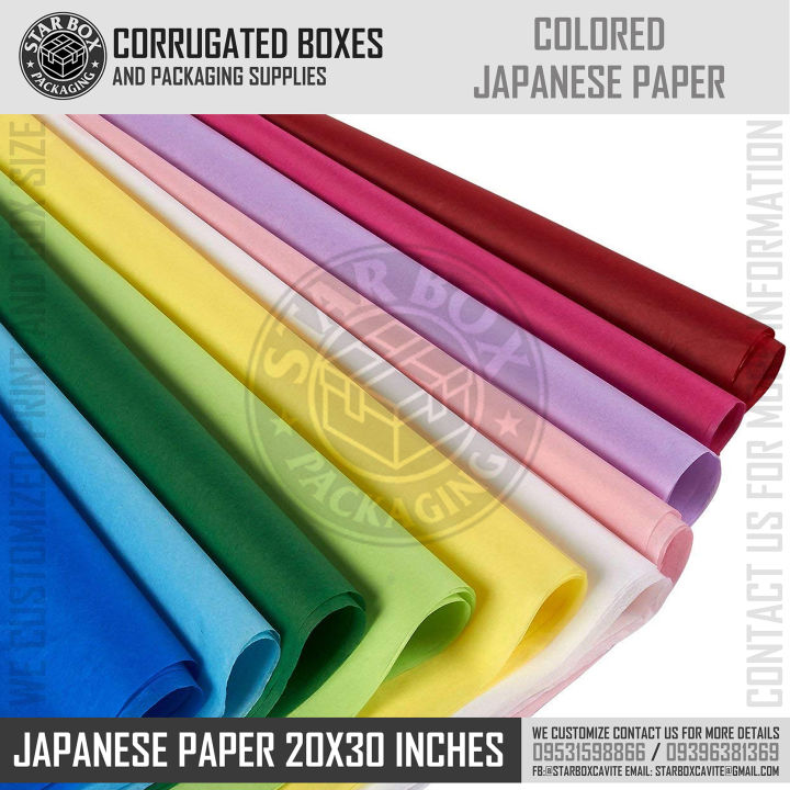 Starbox Japanese Paper Papel De Hapon Japanese Tissue Paper Colored ...