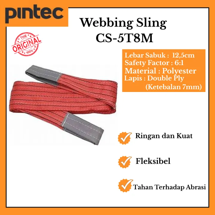 Webbing Sling 5 Ton 8 Meter Ameko - Tali Sling | Lazada Indonesia