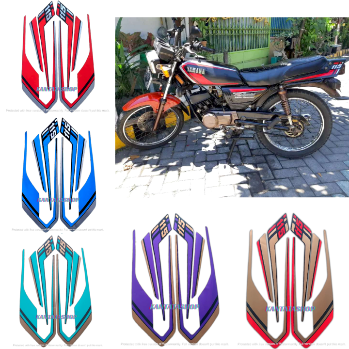STIKER STRIPING LIS LES BODY MOTOR YAMAHA RX SPESIAL 115 1992 STANDAR FULL SET | Lazada Indonesia