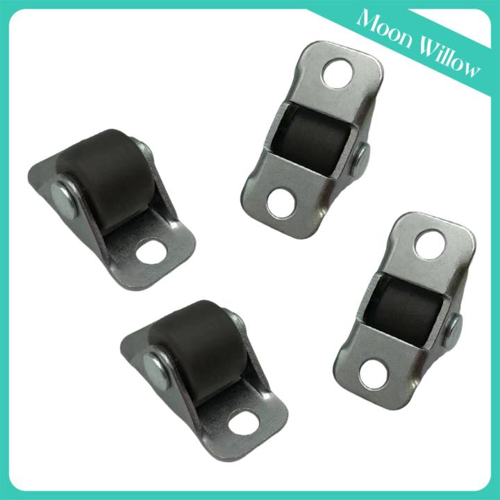 Moon Willow 4 Pieces Fixed Castor Wheels Furniture Small Rubber Castors ...