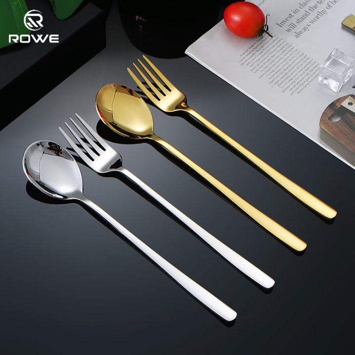 ROWE Korean Cutlery Korean style Flatware Korean Spoon and Fork ...