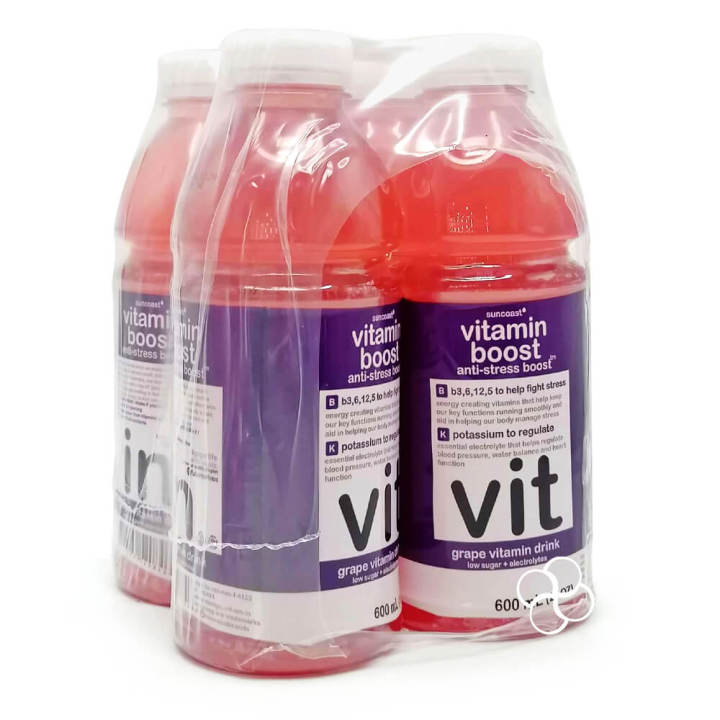 Suncoast Vitamin Boost Grape Drink 4 x 600mL | Lazada PH