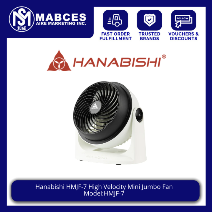 Hanabishi HMJF-7 High Velocity Mini Jumbo Fan | Lazada PH