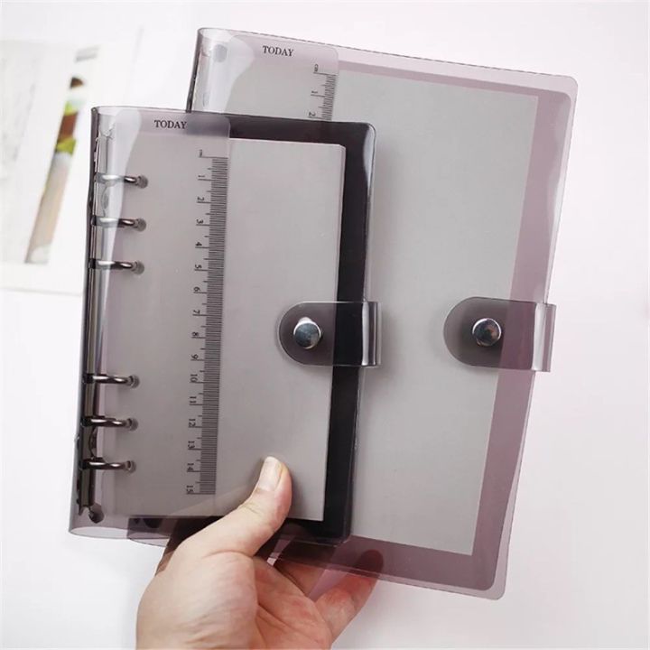 Artattack A6/A5 6 Holes Transparent Black Metal Ring Binder | Lazada PH