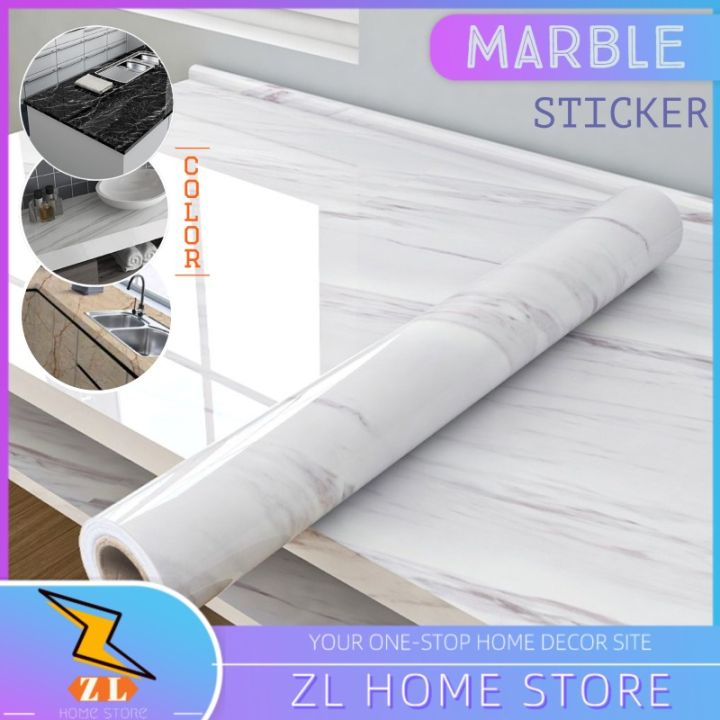 Marble Design Wallpaper Sticker for Renovate OLD WALL & TABLE | - ZL ...