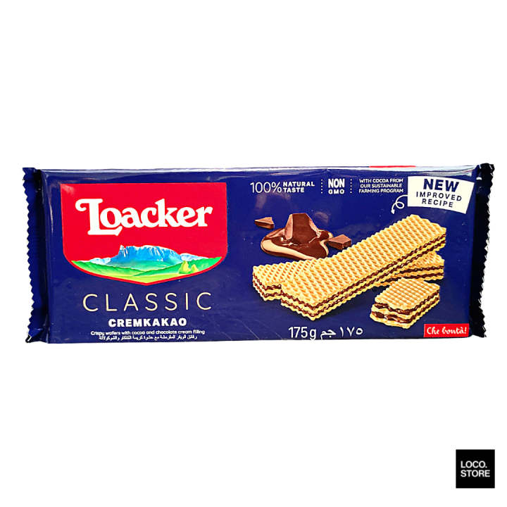 Loacker Crispy Wafer Cremkakao 175G | Lazada