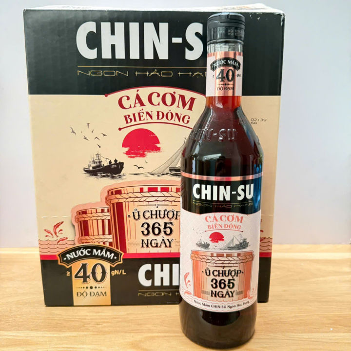 Nước Mắm Chinsu Cá Cơm Biển Đông Ủ Chượp 365 Ngày 40 độ đạm 700ml/chai | Lazada.vn