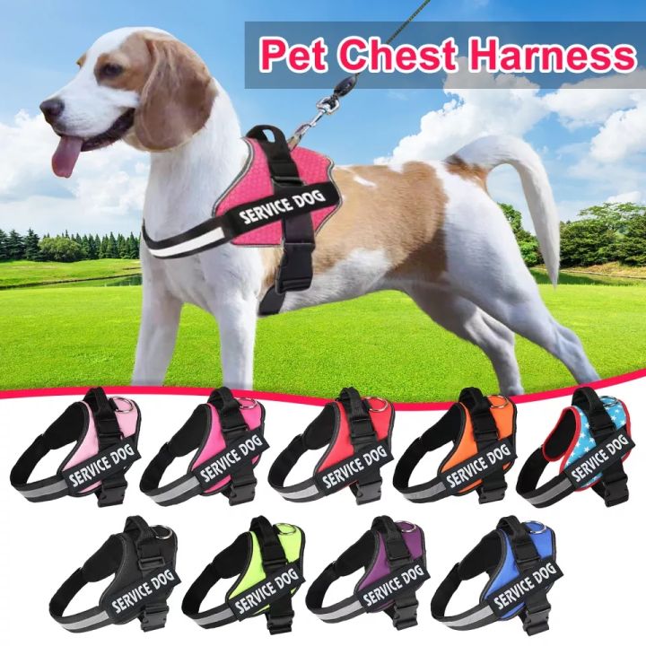 [ Ready Stock ] Pet DOG Puppy Harness Reflective Vest Collar Adjustable ...